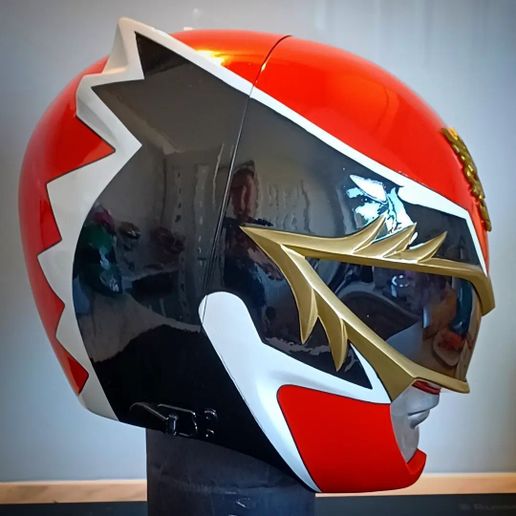 🪖 CASCO HELMET GOSEI RED / MEGAFORCE RED SUPER SENTAI / POWER RANGER ...