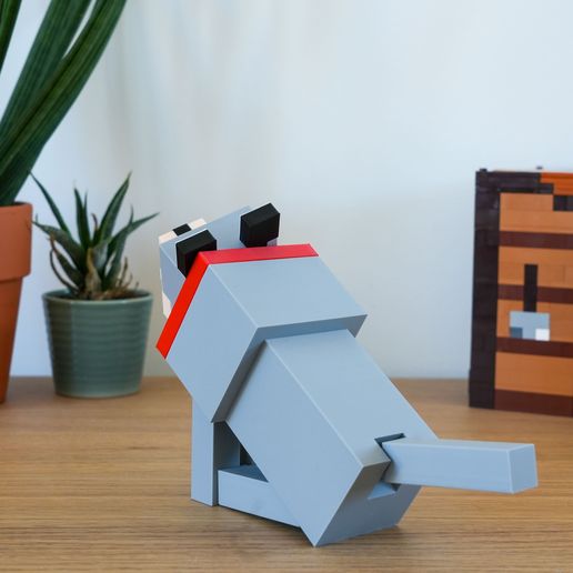 📁 Minecraft Articulated Wolf-3MF multipart file・ 3MF File for 3D ...