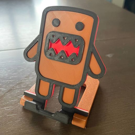 STL file 🎌 Domo-kun Mobile Phone Holder - STL File for 3D Printing 🎌 ...