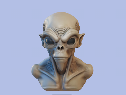 STL file Alien Bust – 3D Printable Sci-Fi Extraterrestrial Statue 👽 ・3D ...