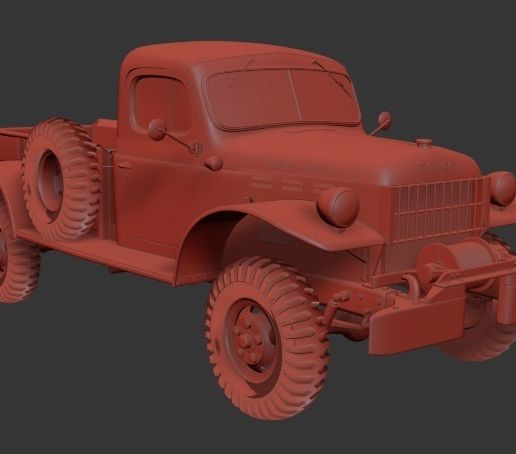 🚗 1946 Dodge Power Wagon・ STL File for 3D printing・Cults