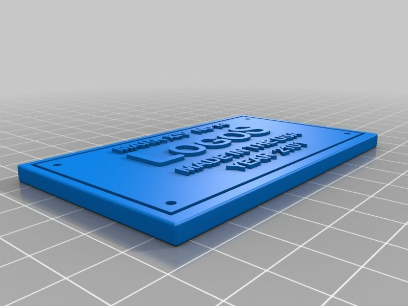 Download free STL file Logos Nameplate • 3D print object ・ Cults