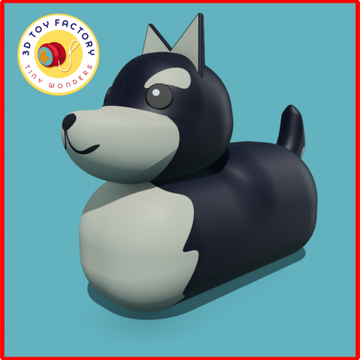 STL file cute rubber dog 🐕 ・3D printing model to download・Cults