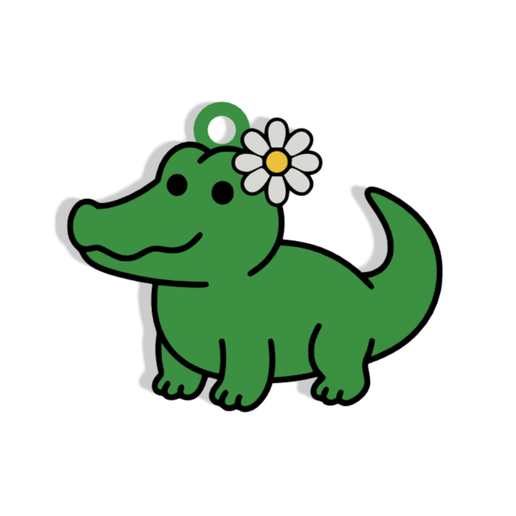 🐊 Llavero cocodrilo・ STL File for 3D printing・Cults