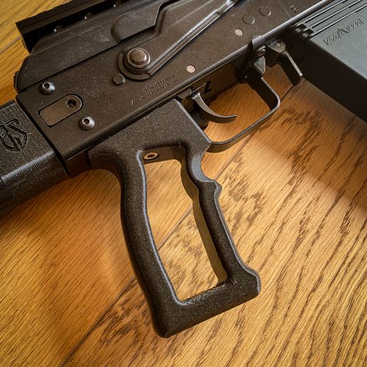 💀 saiga esqueleto ergo grip・Archivo STL para Impresión 3D・Cults