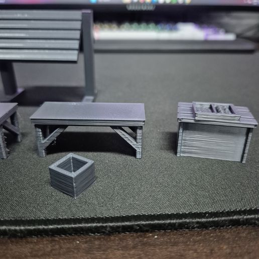🎲 DND market set・ STL File for 3D printing・Cults