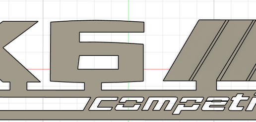 🚗 x6 m competition logo・ STL File for 3D printing・Cults