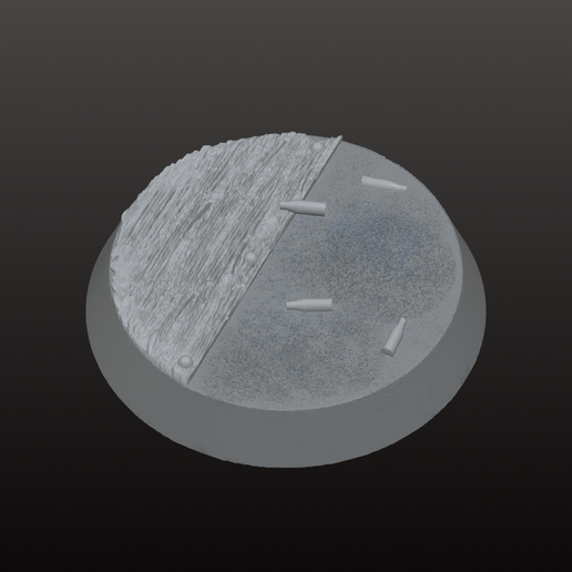 🎲 25mm Trench Warfare Bases x5・ STL File for 3D printing・Cults