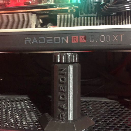 3D printed Radeon Graphics Card Support | Radeon GPU Support • made ...