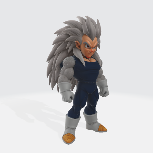 🐉 Dragon Ball Z Super Sayajin 5 FanArt・Archivo STL para Impresión 3D・Cults