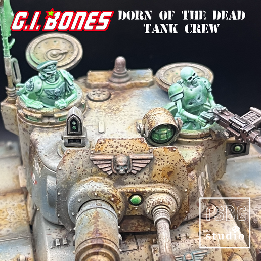 😵 G.I. Bones Dorn Of The Dead Tank Crew・ 3D File for 3D printing・Cults