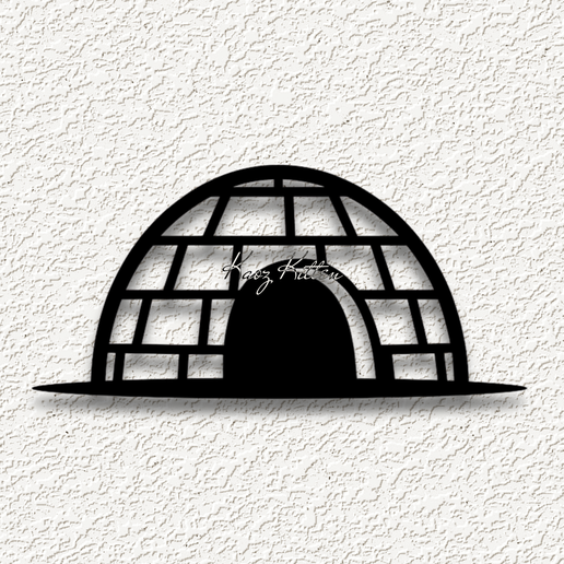 🧊 igloo ice house wall art home decor・ STL File for 3D printing・Cults