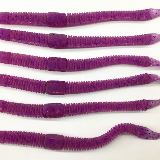 🪱 5.75" Ribbed Stick Worm Soft Plastic Mold・ STL File for ・Cults