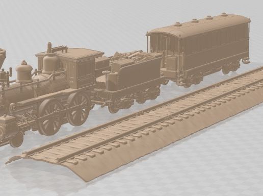 😤 Jupiter Steam Train 1868 Printable・ STL File for 3D printing・Cults