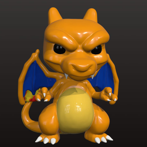STL file Charizard Pop 🐉 ・Model to download and 3D print・Cults