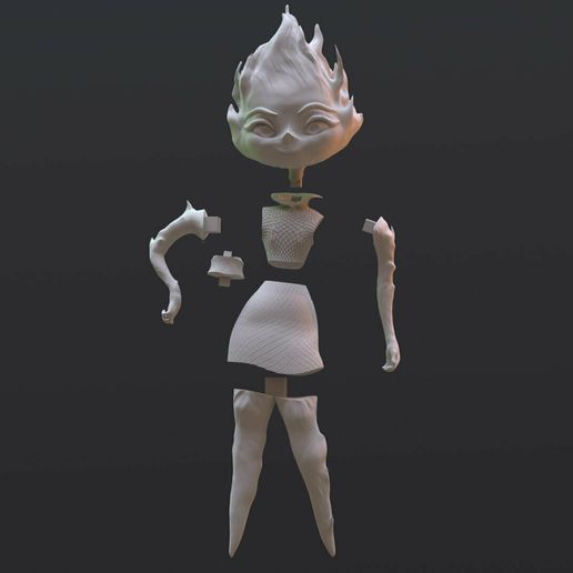 📽️ Pixar Elemental Ember Lumen printable・ STL File for 3D printing・Cults