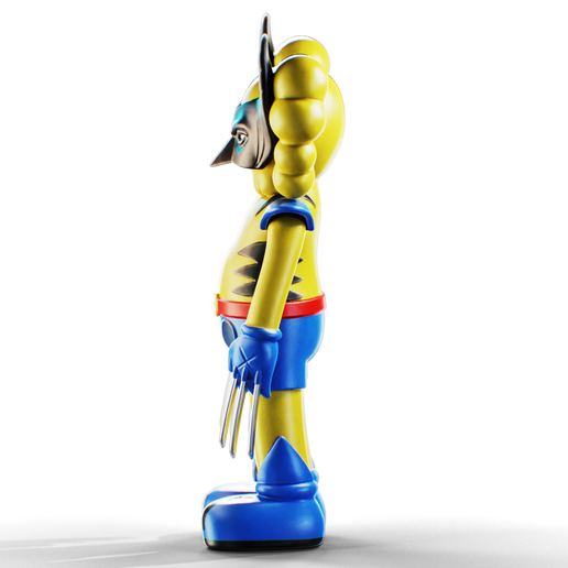 STL file Kaws Wolverine Mashup Unique design Fan Art - deadpool ...
