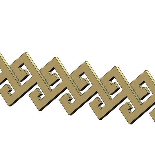 🏛️ Greek key pattern strips 3D print model・ STL File for ・Cults