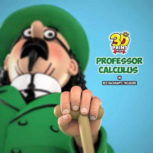 👾 Professor Calculus 3D model・Archivo 3D para Impresión 3D・Cults