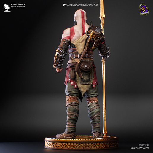 ♂️ Kratos | God of War | 313mm・ 3D File for 3D printing・Cults