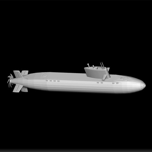 STL file Submarine USS Blueback SS-581 - Detailed Naval Vessel Model ...