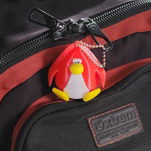 🐧 Club Penguin Keychain - Multi-Part & Single-Body Versions・ STL File ...