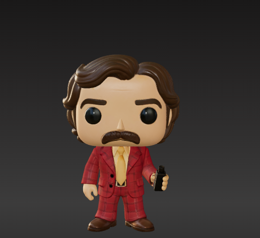 🎨 Anchorman - Brian Fantana Funko Fan Art・ STL File for 3D printing・Cults
