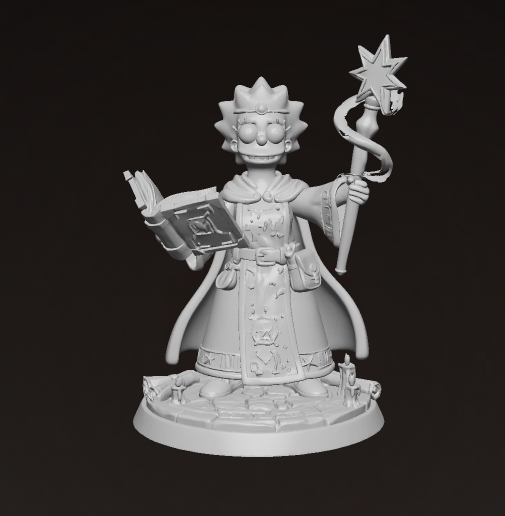 🧙 Lisa the Mage – Heroic Scale Miniature | Dungeons & Dragons Style ...