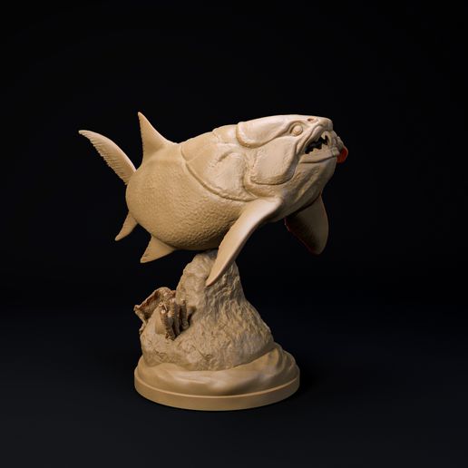🐠 Dunkleosteus hunting 1-35 scale pre-supported prehistoric fish・ 3D ...