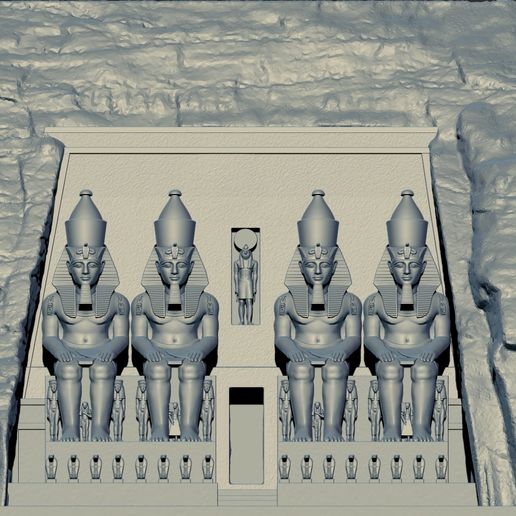 3D file Abu-simbel Ramses Restored 3D Printable mode 🇪🇬 ・Design to ...