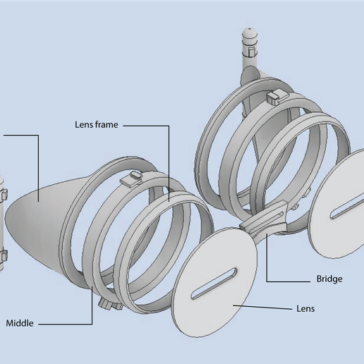 🥽 League of Legends: Arcane - Jinx Goggles・ STL File for ・Cults