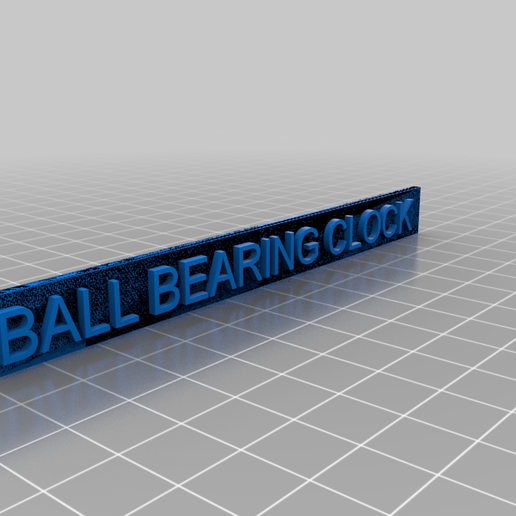 🕰️ Ball Bearing Clock・Free 3D File for ・Cults