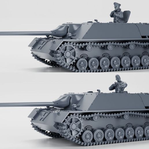 🇩🇪 Jagdpanzer IV/70 (V) Lang (early+late version) + 3 Tankmen (Germany ...