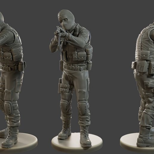 🚓 CzechSlovak Police Tactical Unit CPTU2 006・ 3D File for 3D printing・Cults