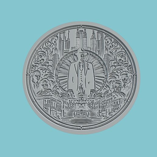 🎬 Heat Movie Medallion Heat 3d Model Stl Obj・ 3D File for 3D printing ...