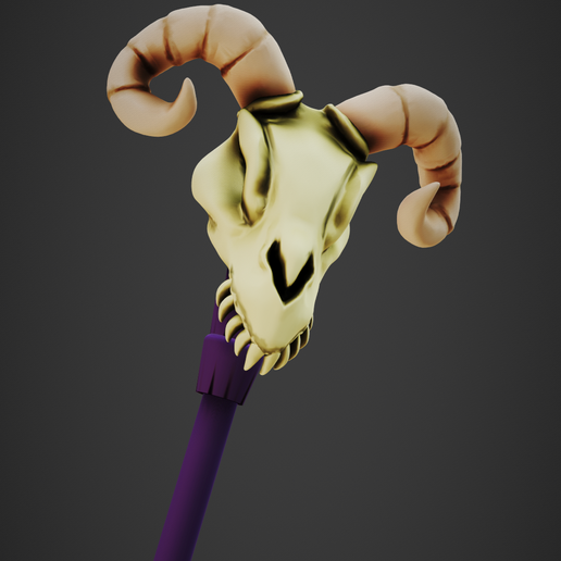 🤓 Fanart Skeletor Staff of Heman・ STL File for ・Cults