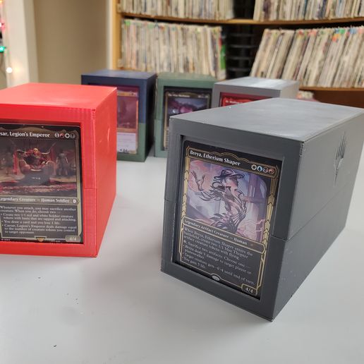 📦 MTG Deck Box - Commander and Large Format with Dice Storage・ STL File ...