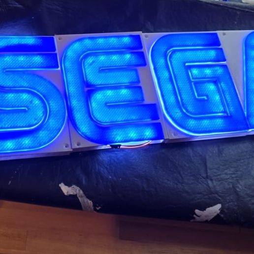 3D file Sega led sign 🔦 ・3D printable model to download・Cults
