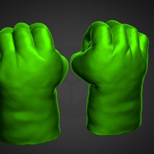 🤲 hulk hands left and right・ OBJ File for 3D printing・Cults
