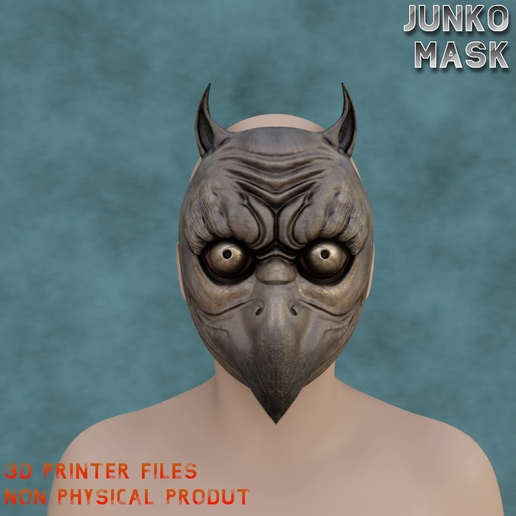 🪖 Junko Cosplay Mask Silent Hill・ 3D File for 3D printing・Cults