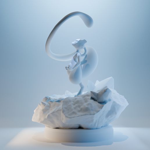 🐉 Mewtwo - Pokemon・Free 3D File for 3D printing・Cults