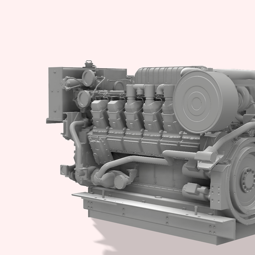 🐱 Cat 3512 diesel engine marine・ STL File for 3D printing・Cults