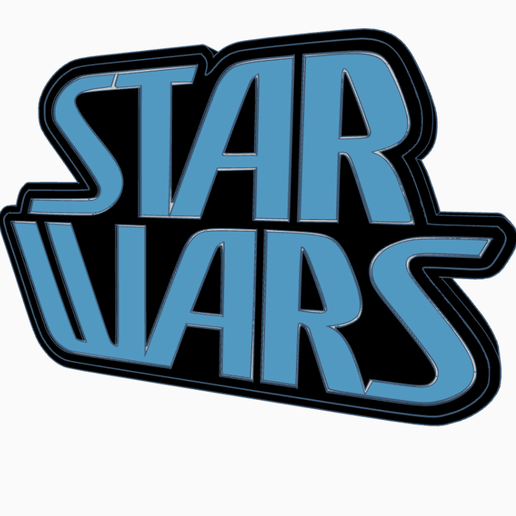 ⭐ STAR WARS (OLD LOGO) Lightbox V2 by MANIACMANCAVE3D・ STL File for 3D ...