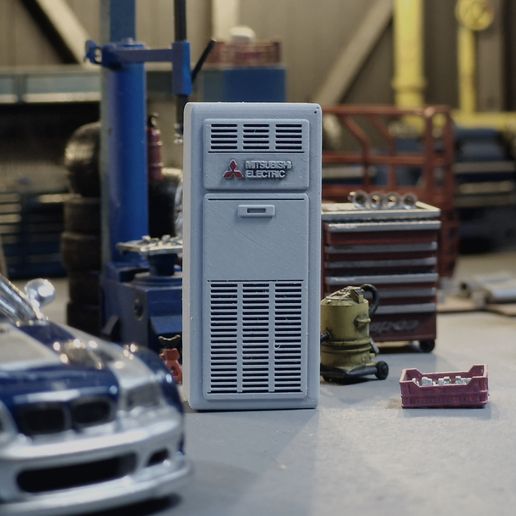 🌆 air conditioner for garage diorama・ STL File for 3D printing・Cults