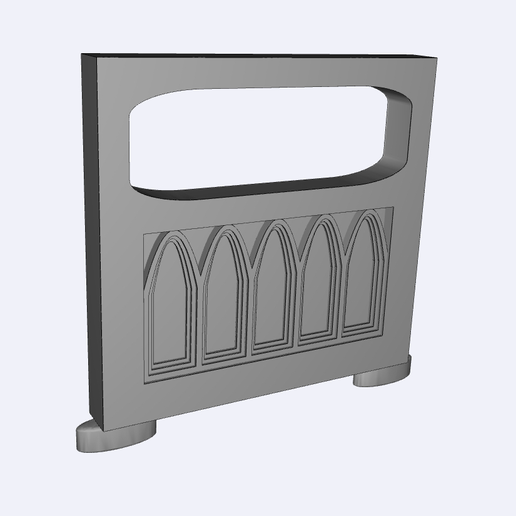 🎲 Industrial Gothic Railings・ 3D File for 3D printing・Cults