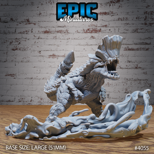 3D file Rockhead Dinosaur Roaring ‧ DnD Miniature ‧ Tabletop Miniatures ...
