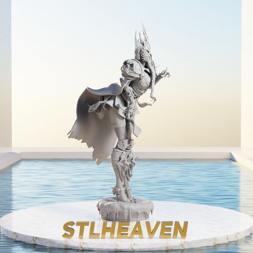 Archivo STL Lich Girl Figurine | Lich King STL 3D File World of ...