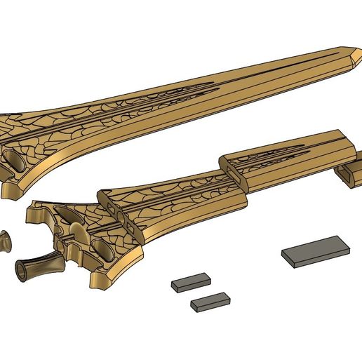 🧸 DragonSlayer SwordSpear・Free STL File for 3D printing・Cults