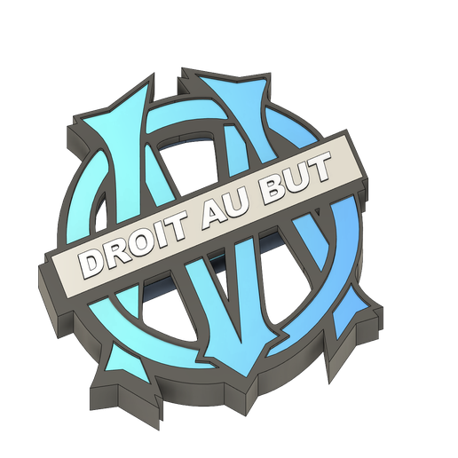 Télécharger le fichier STL Lampe Olympique de Marseille LED • Objet pour imprimante 3D ・ Cults