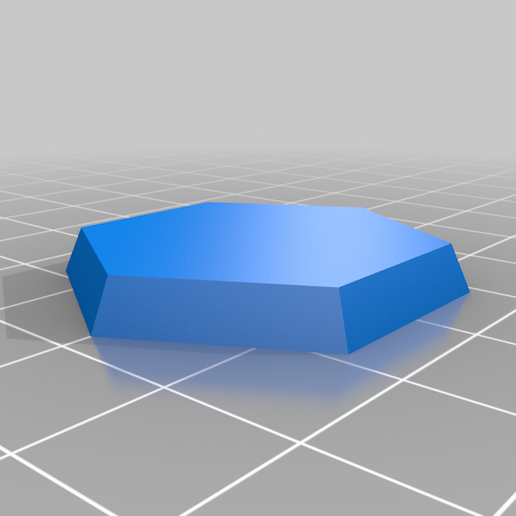 🎲 Miniature Hex Base・Free STL File for ・Cults